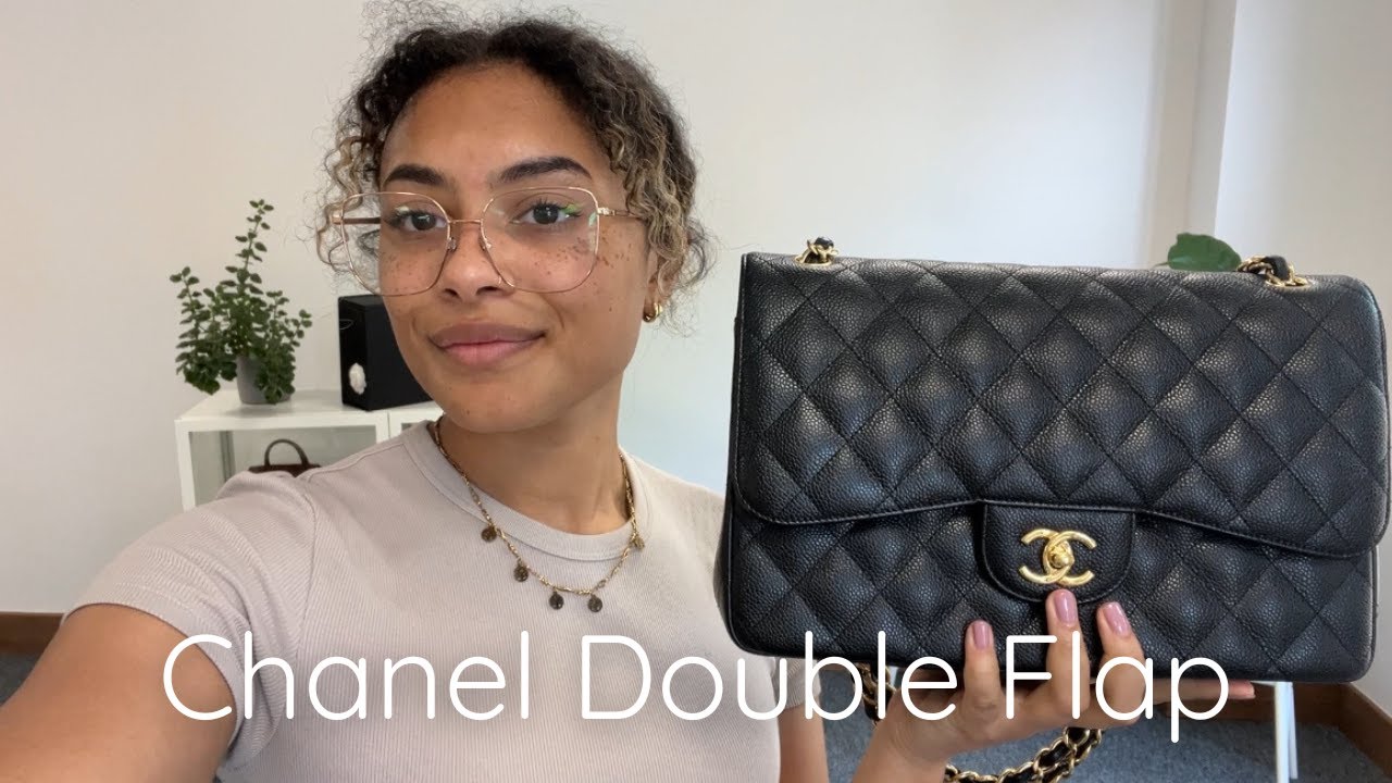 Chanel Double Flap Jumbo Bag Review - YouTube