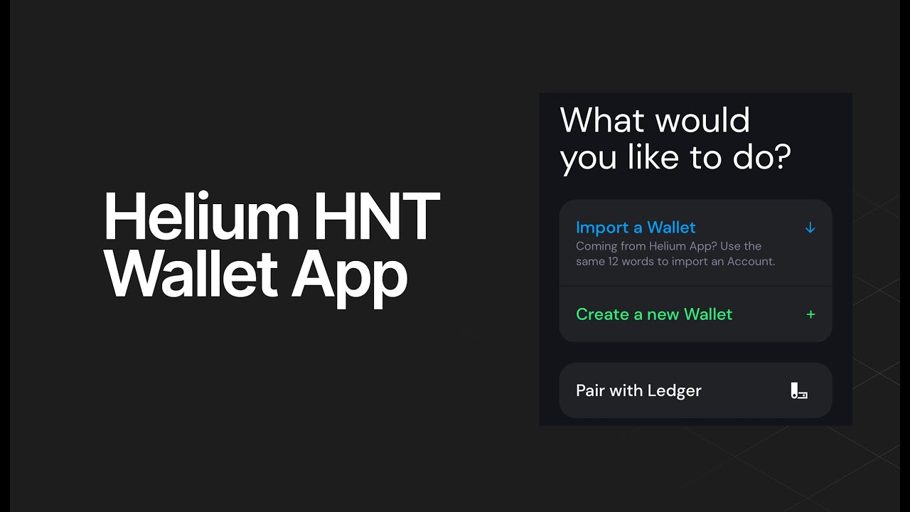 Helium HNT Wallet App - YouTube