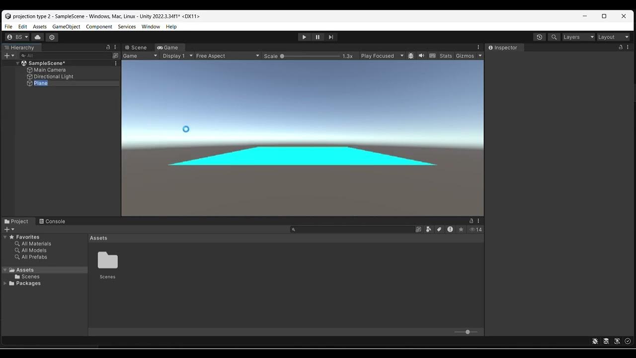 Display the primitive object by applying various projection type in handling th camera by ...
