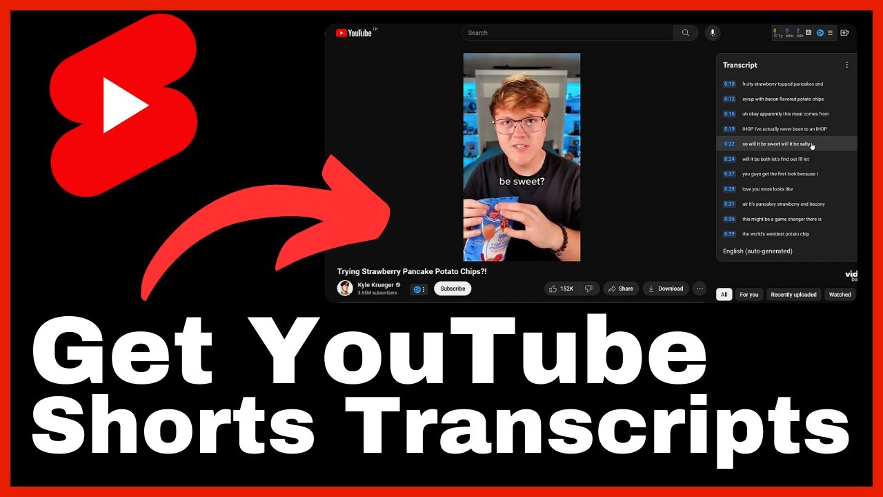 How to Get YouTube Shorts Transcripts - YouTube