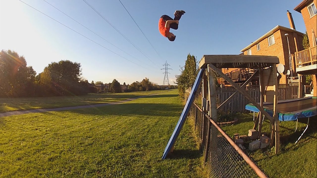 Frontflip Off Tower : Flip Of The Week : Devin Stavert - YouTube