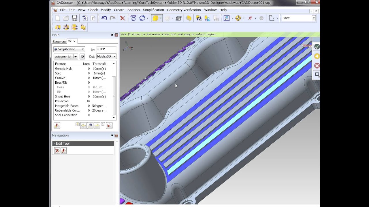Moldex3D CADdoctor Demo Video#2 - YouTube