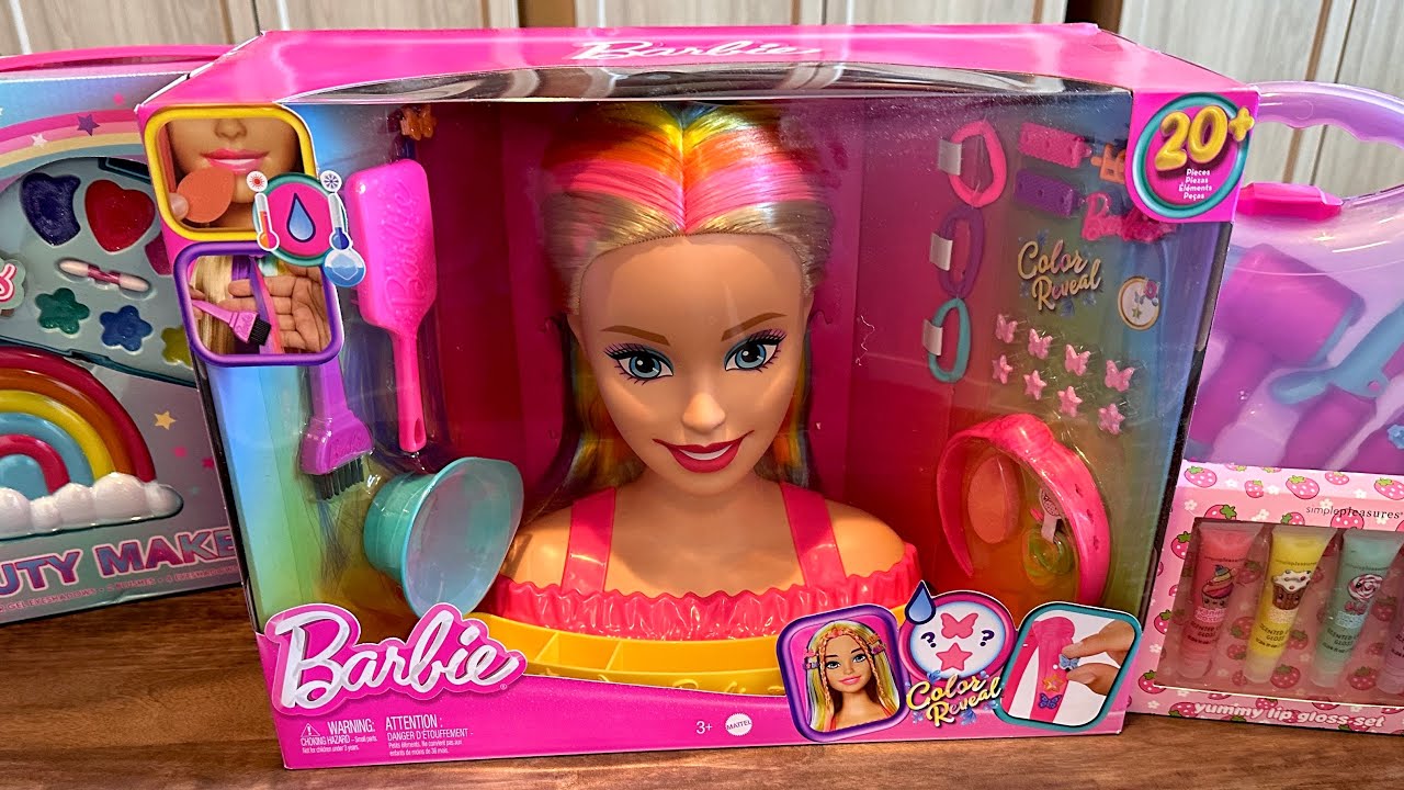Barbie Lip Gloss Makeup | Toy Unboxing | Satisfying Video - YouTube