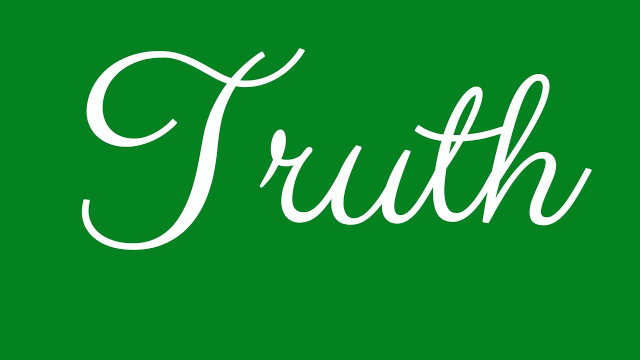 Learn how to Sign the Name Truth Stylishly in Cursive Writing - YouTube