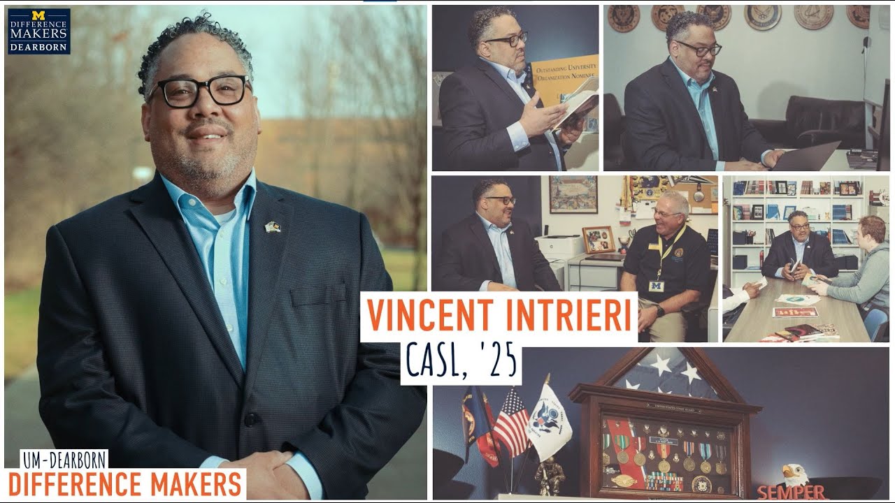 2024 UM-Dearborn Difference Maker: Vincent Intrieri - YouTube