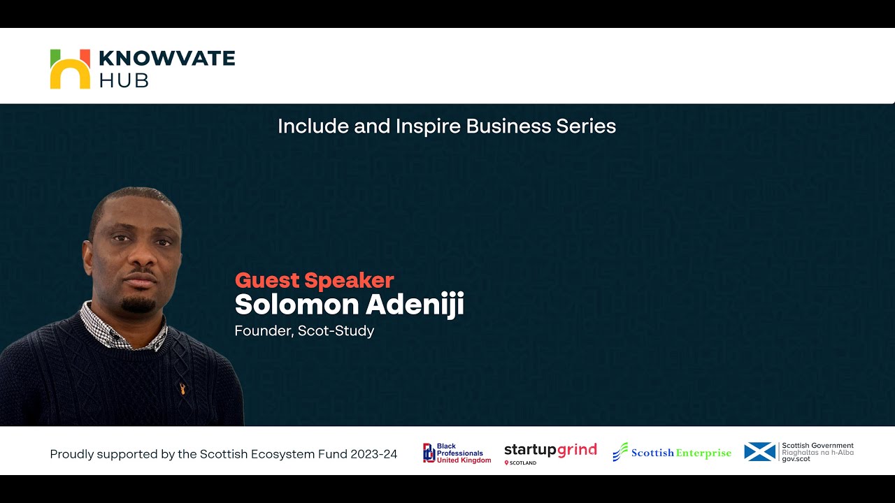 Include and Inspire - Solomon Adeniji - YouTube
