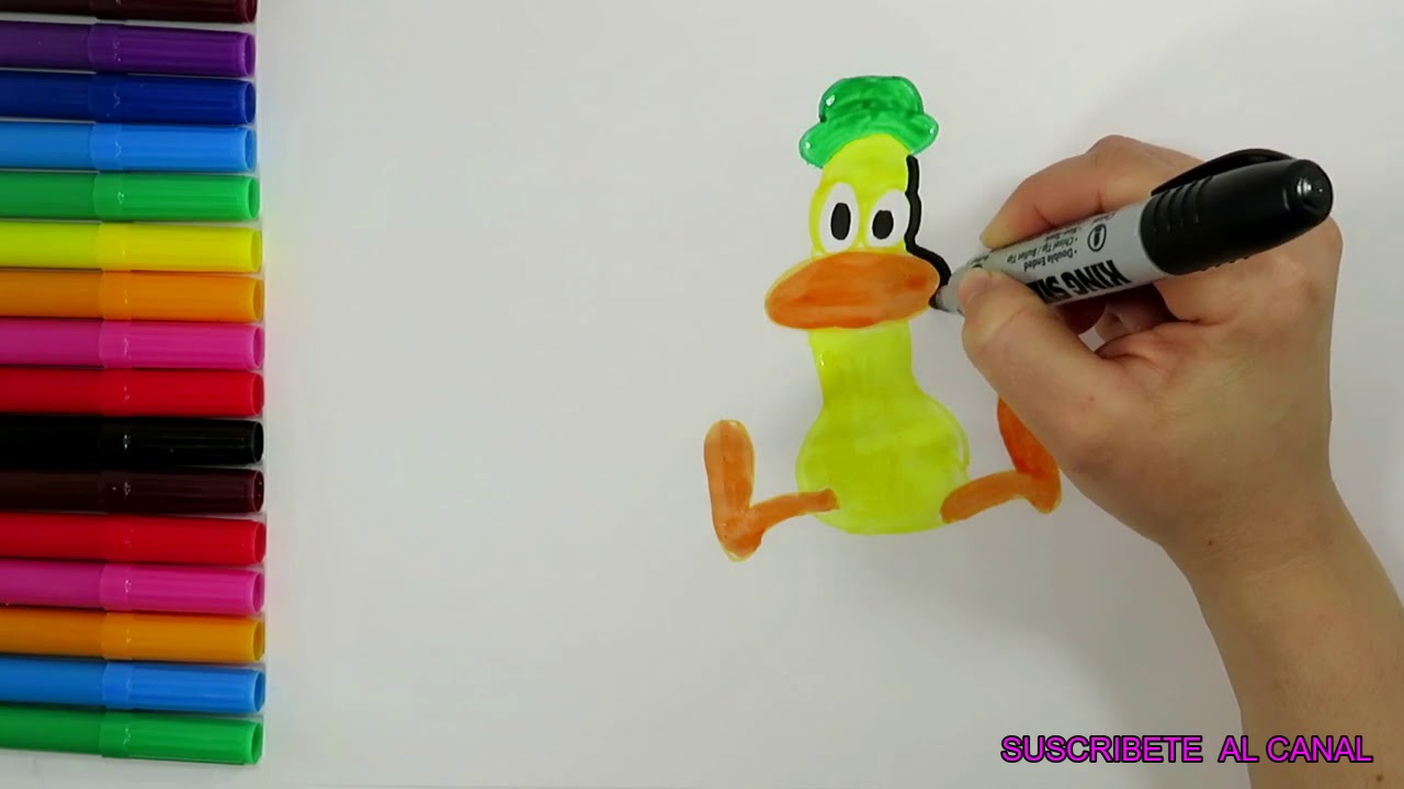 COMO DIBUJAR A PATO DE POCOYO / HOW TO DRAW POCOYO PATO - YouTube