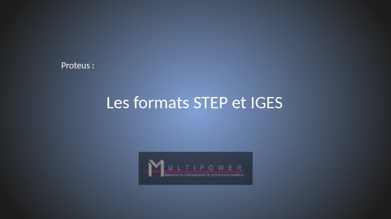 Les formats STEP et IGES - YouTube