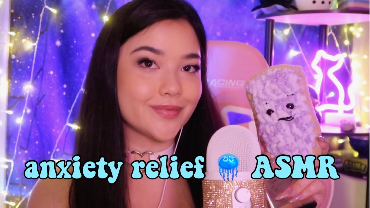 ASMR | Calming Your Anxiety 🪼| Soothing Words, Relaxing music ...