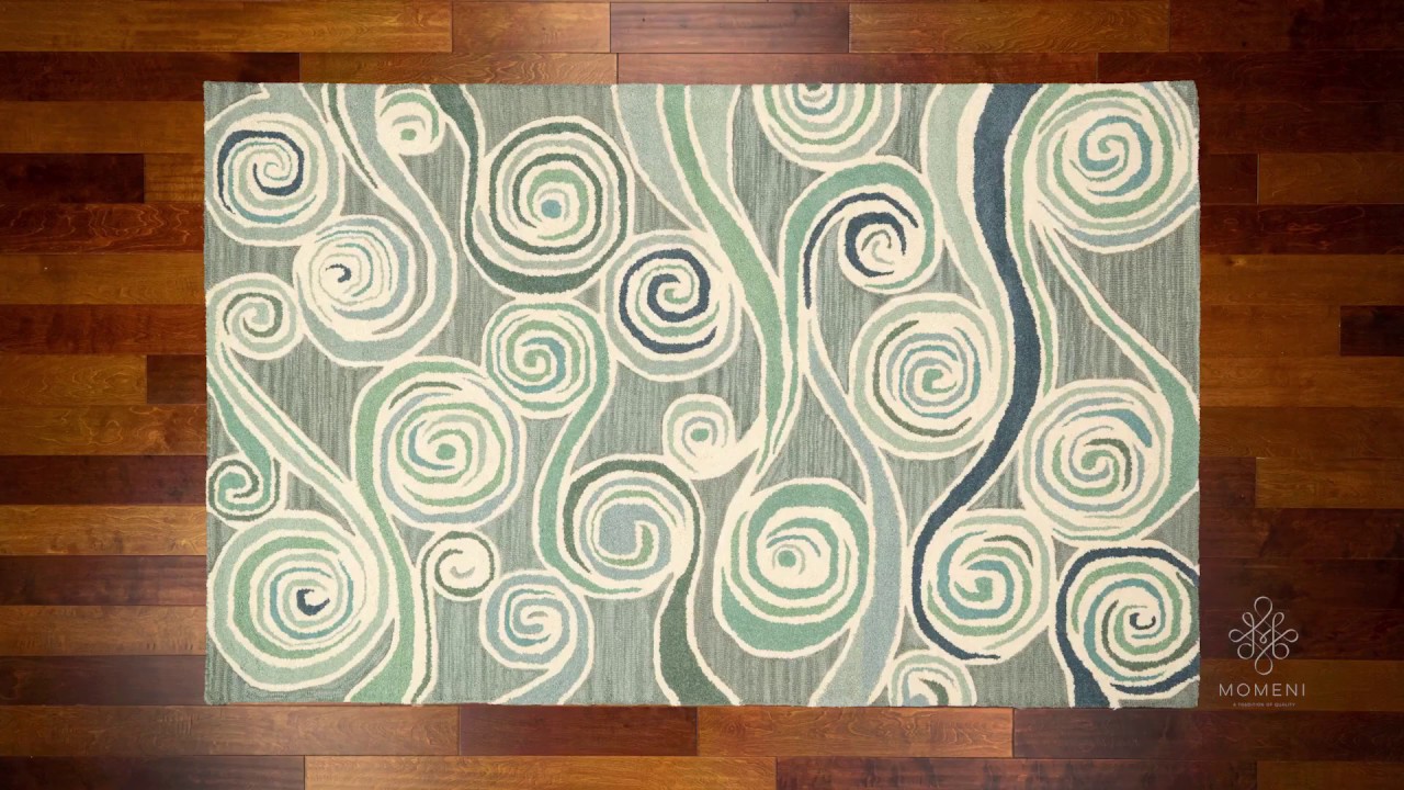 Momeni Rugs Dunes collection 8 Light Blue - YouTube