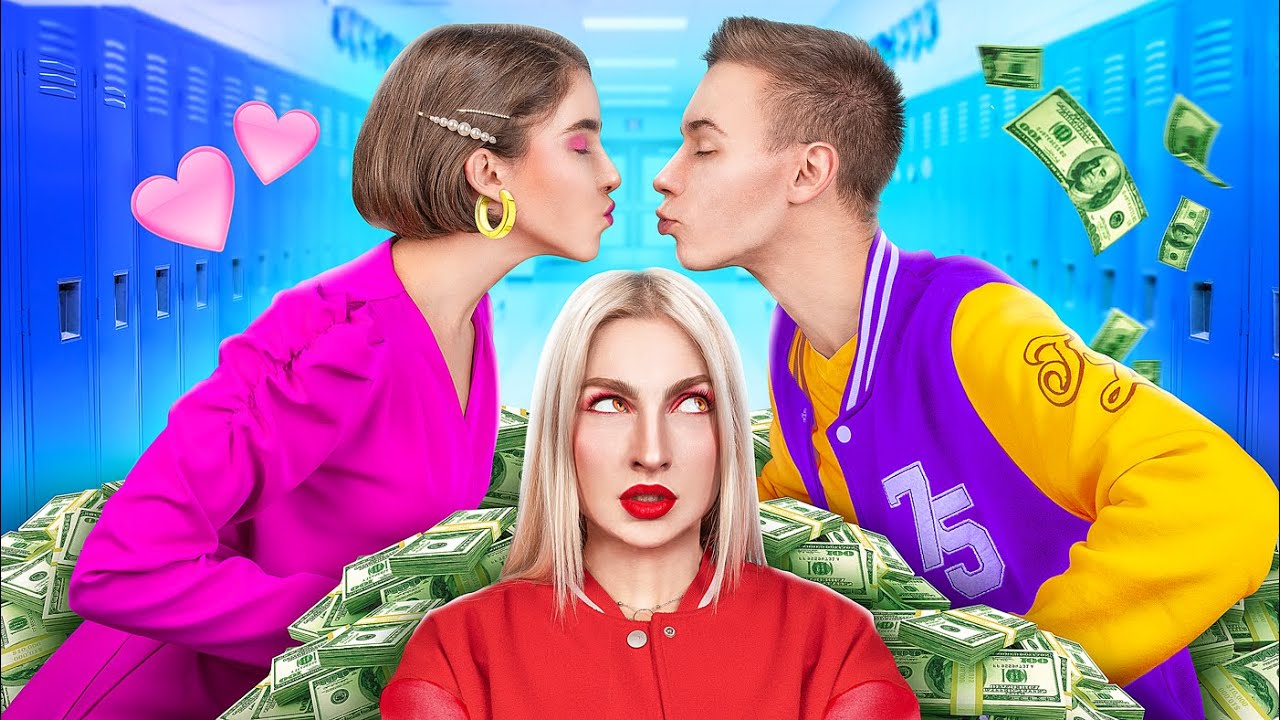 Poor Girl In a Fancy Boarding School | Broke VS Rich VS Giga Rich ...