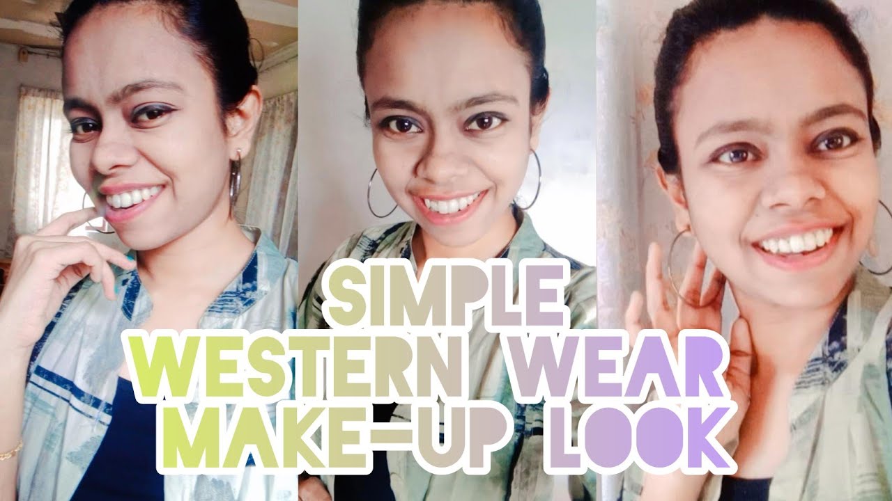 simple makeup look for western outfits 👗👠💄 - YouTube