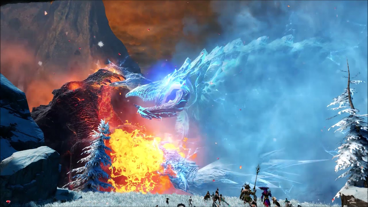 Guild Wars 2- Jormag and Primordus face off (Champions Ending) - YouTube