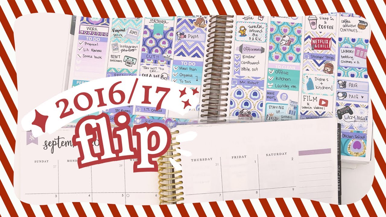 Planner Flip Through ☆ 2016 - 2017 Memory Planner - YouTube