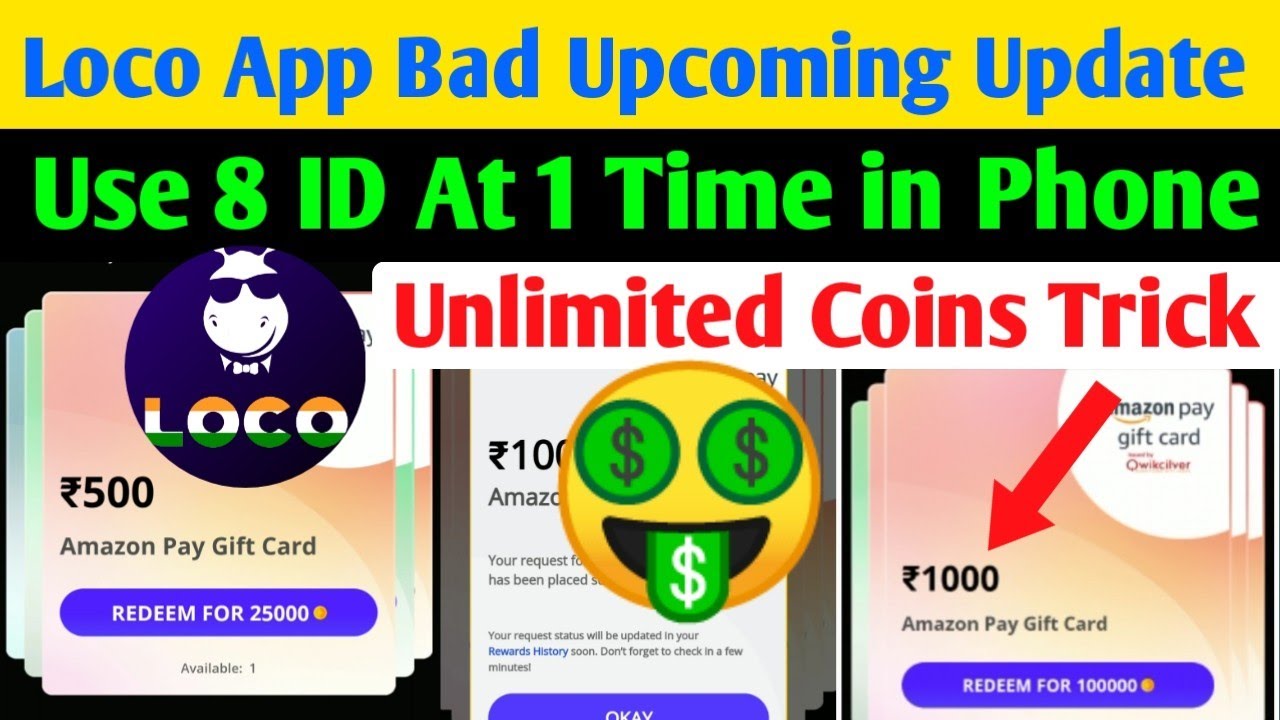 Loco App- 4 Id Use in Phone at 1 Time! Loco app upcoming update | Aasif ...