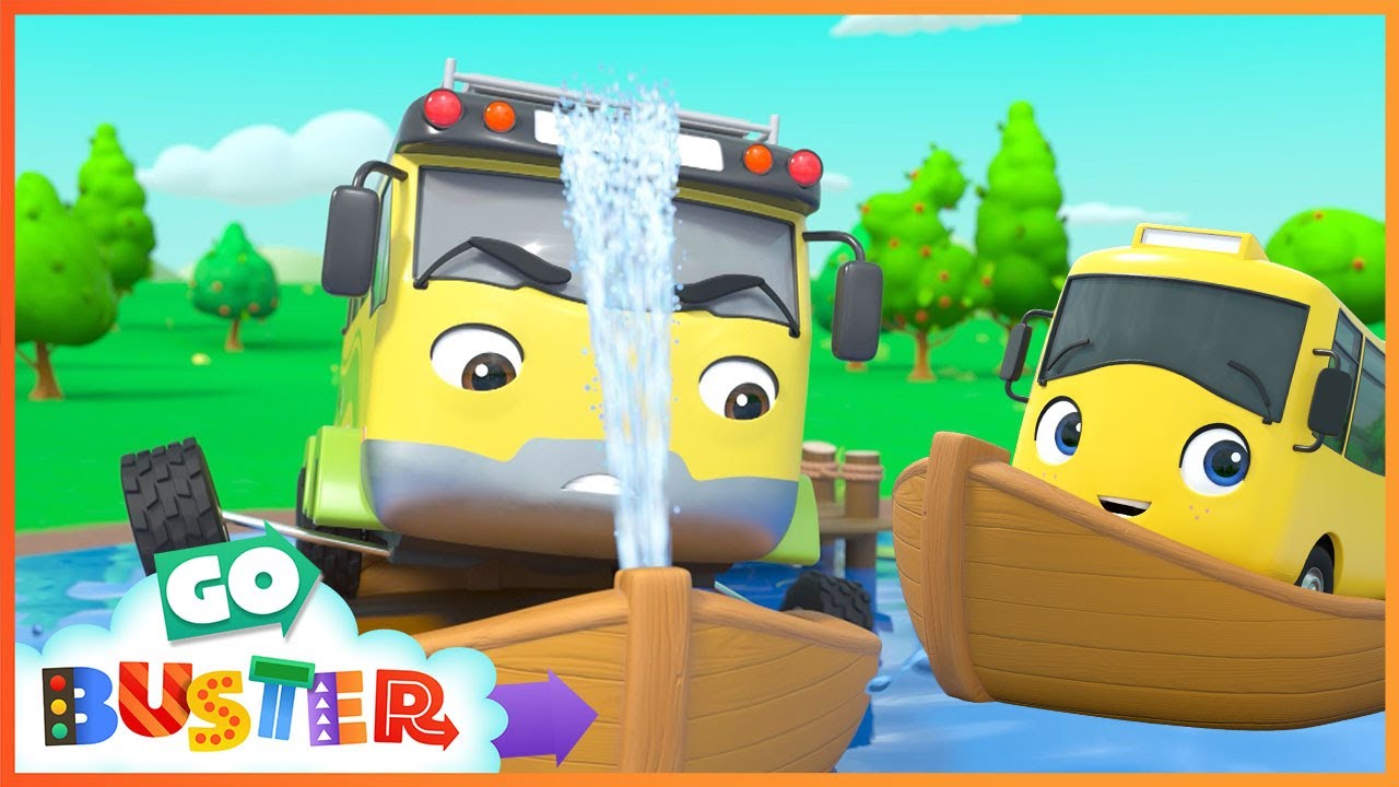 Buster River Rapid Adventure! | Go Buster | Baby Cartoon | Kids Video ...