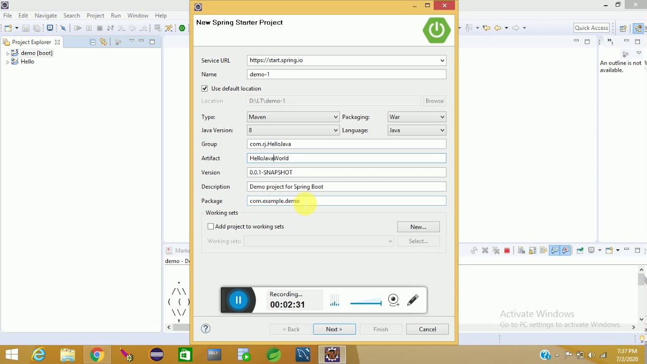 How To Create Springboot Application Part 1 Youtube