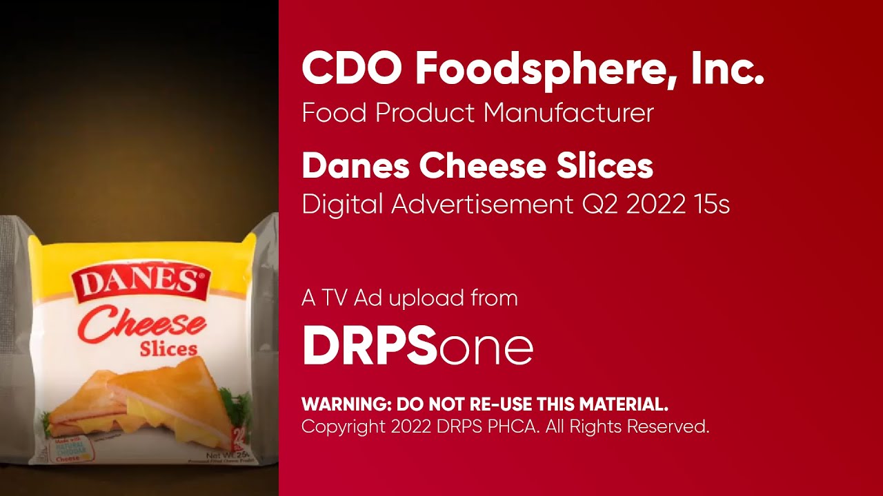 Danes Cheese Slices Digital Ad Q2 2022 15s (Philippines) - YouTube
