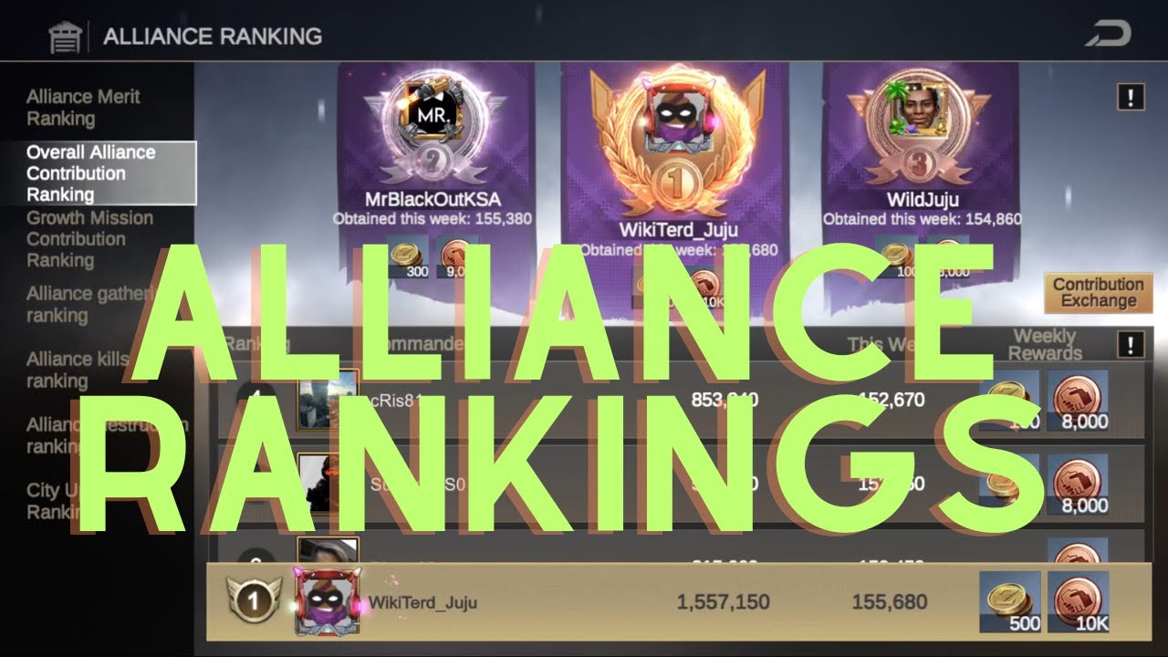 Alliance Rankings & Alliance Shop | Last Fortress Guide | How to Climb ...