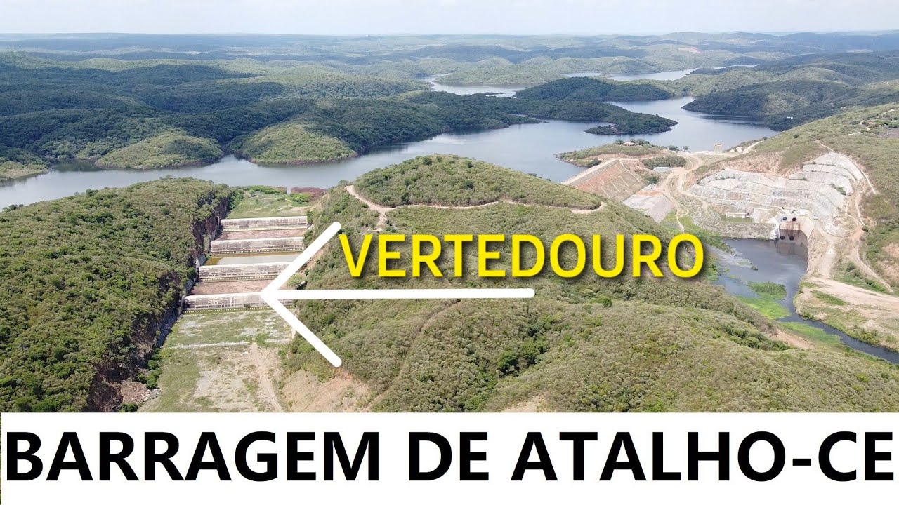 ESPETACULAR IMAGENS DO VERTEDOURO - BARRAGEM DE ATALHO - CE BREJO SANTO ...