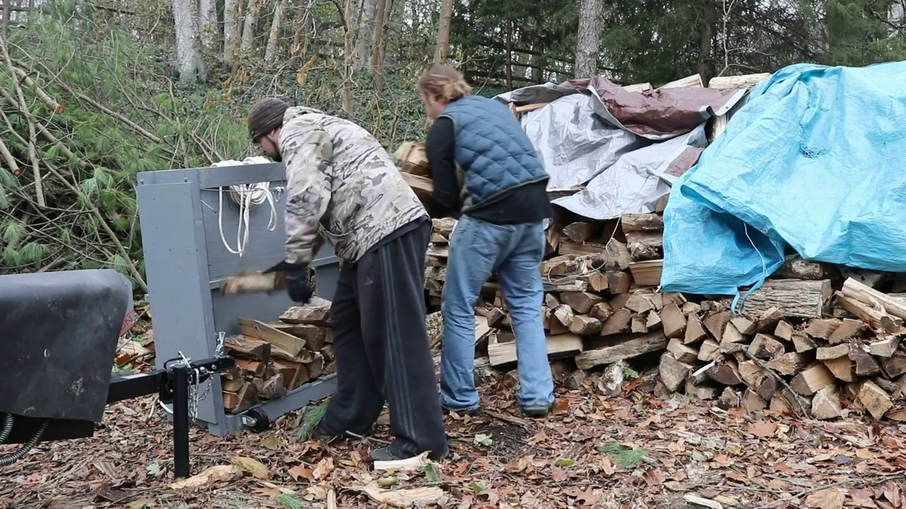 INSANE firewood transporting METHOD! - YouTube