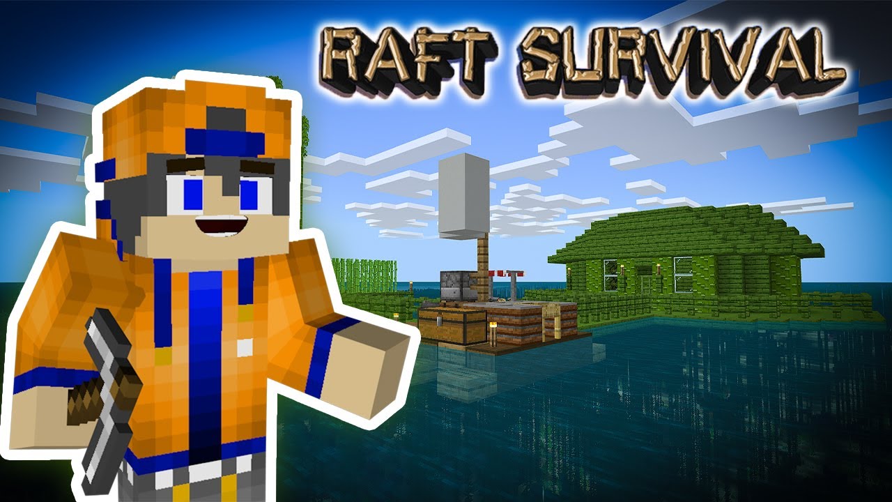 ផ្ទះលើក្បូន | Minecraft Raft Survival Part 2 - YouTube