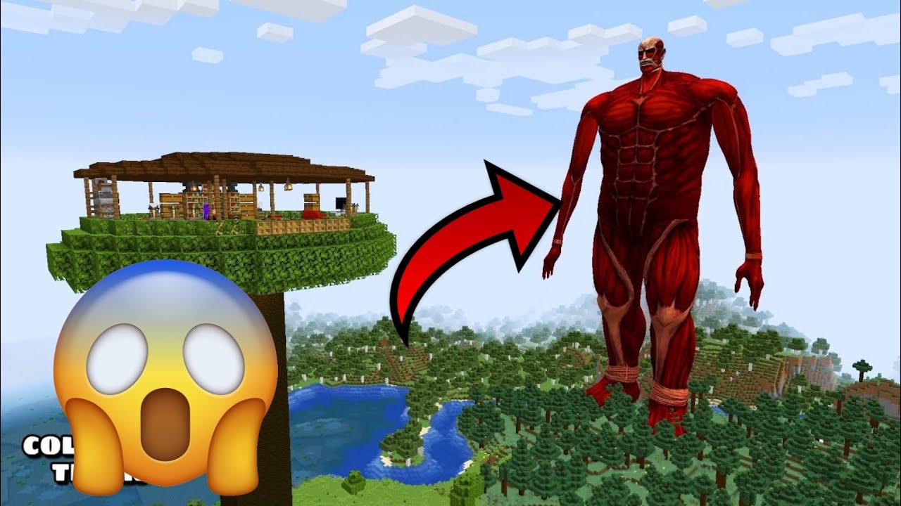 I Found Scary Collosal Titan 😱 in Minecraft | Minecraft Horror | - YouTube