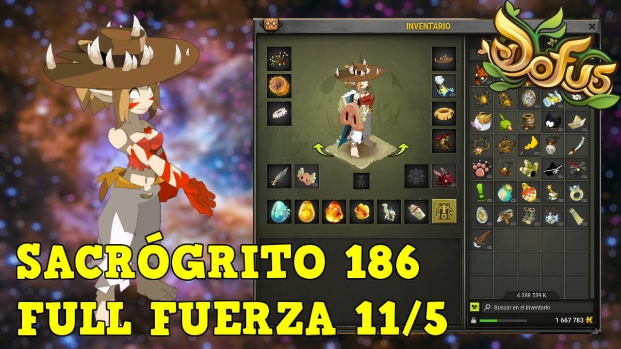 [DOFUS] 2.47 | Set SACRO 186 FULL FUERZA - Kuyvros - YouTube