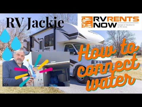 How to connect water at campsite | RV Jackie - YouTube