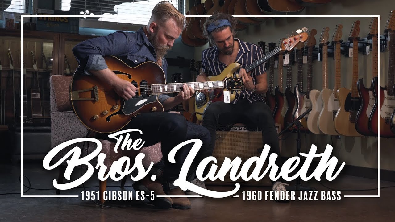 '51 ES-5 and '60 Jazz Bass played by the Bros. Landreth - YouTube