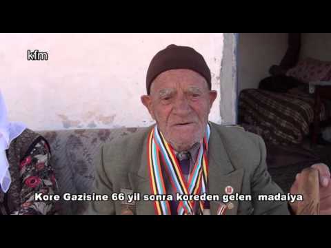 Kağızmanlı Kore Gazisine 66 yıl sonra kore madalyası,