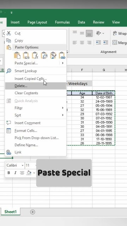 Flip the table on boring data entry! Excel shortcut series presents: 'Table Transpose' # ...
