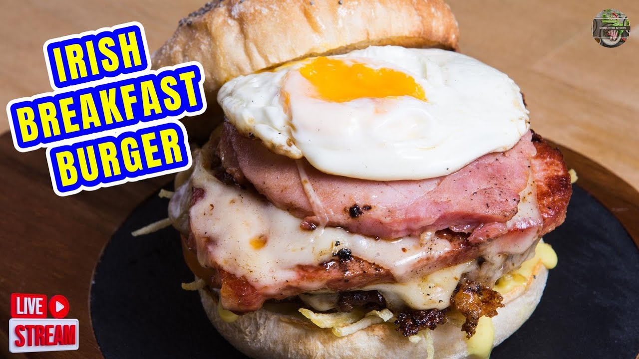Best Irish Breakfast Burger (attempt 2) #livestream no7 - YouTube