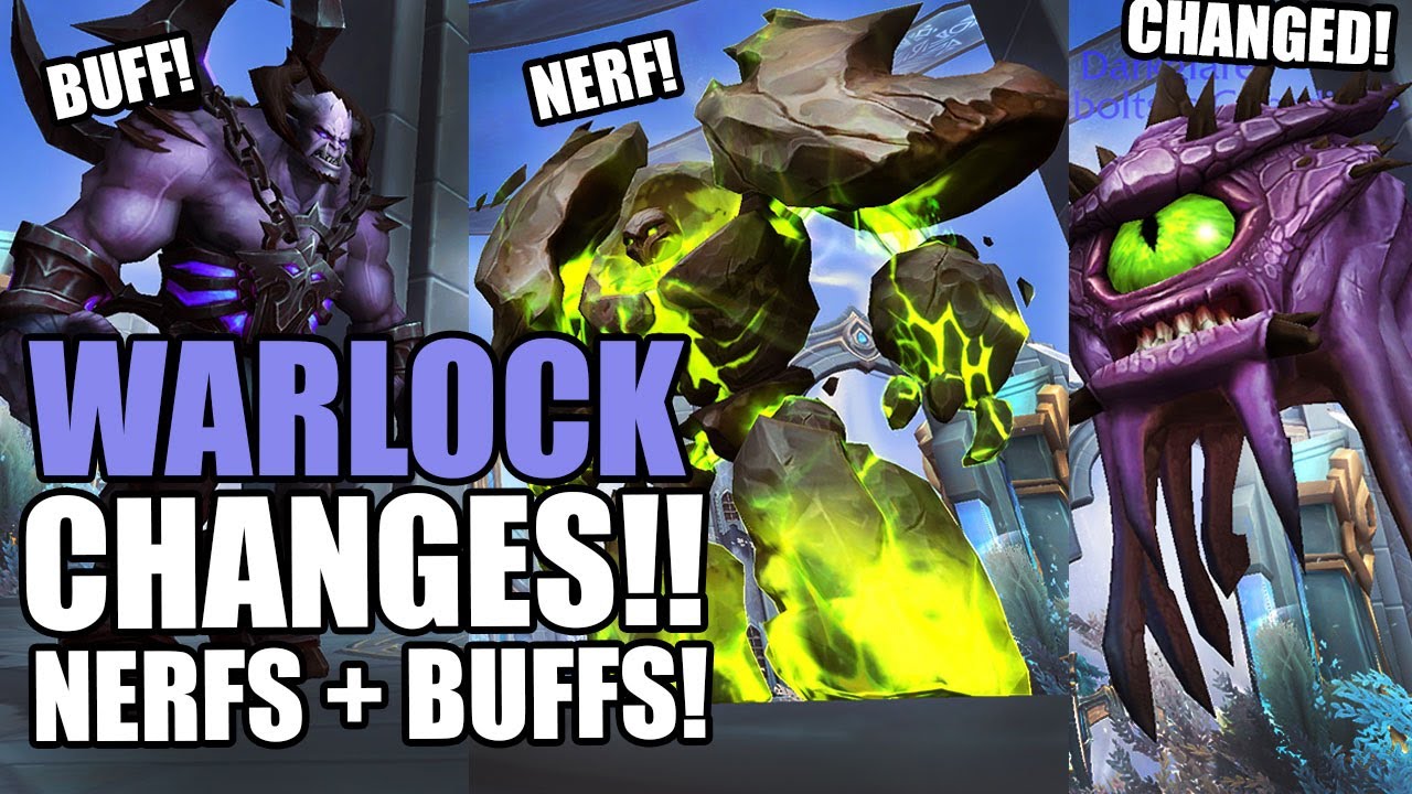 ☠️DESTRO NERF! DEMO BUFF! AFFLICTION = COOL | Warlock Shadowlands Alpha ...