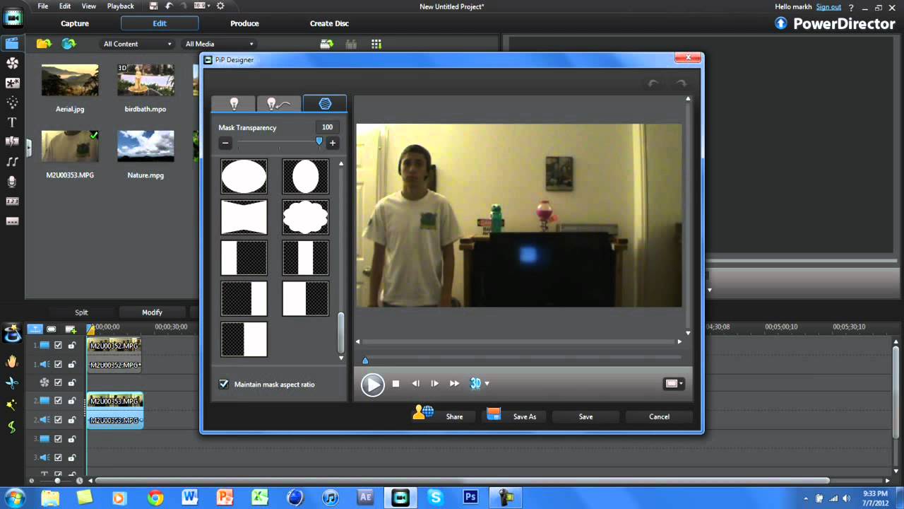 How To Clone Yourself - CyberLink Powerdirector 10 - YouTube