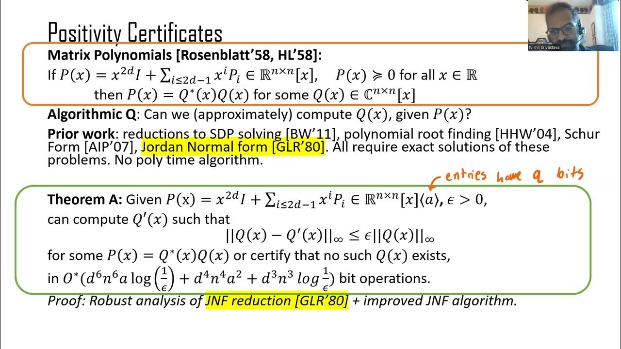 Bit Complexity of Jordan Normal Form and Spectral Factorization - YouTube