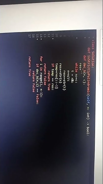 Strictly Palindromic Number Solution Leetcode Biweekly Contest 86 
