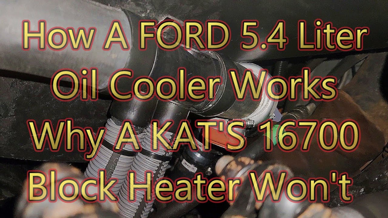 How A Block Heater And Oil Cooler Work - YouTube
