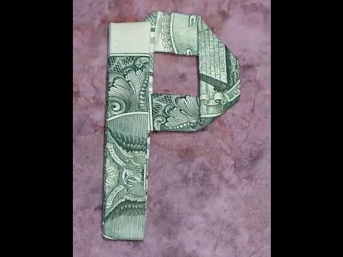 Fold Origami Alphabet Letter P - YouTube
