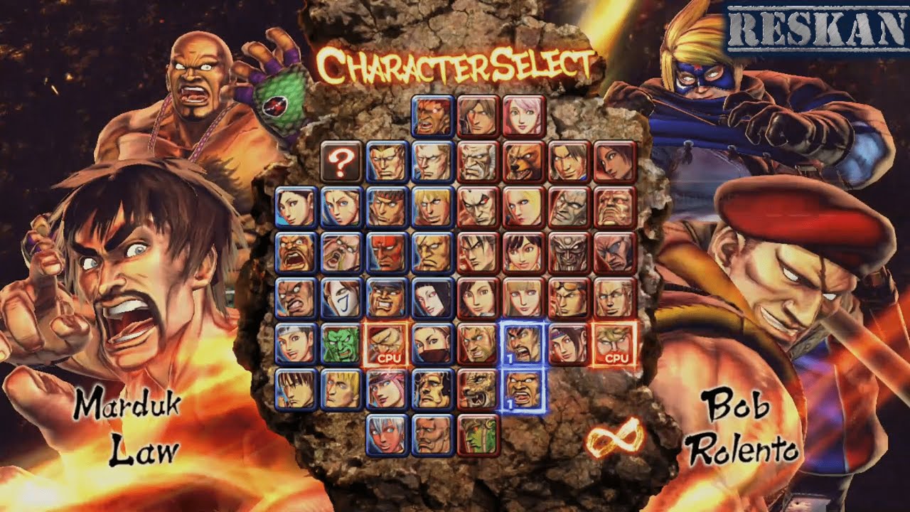 Street Fighter X Tekken - Marduk ve Law vs Bob ve Rolento Dövüş @ 4K 60 ...