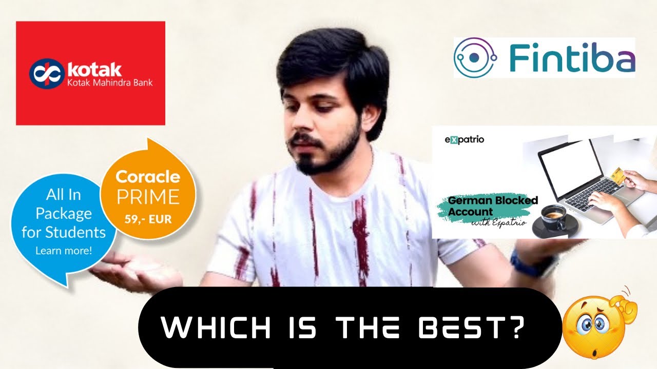 Best Blocked account for germany? Coracle or Expatrio or fintiba or Kotak? - YouTube