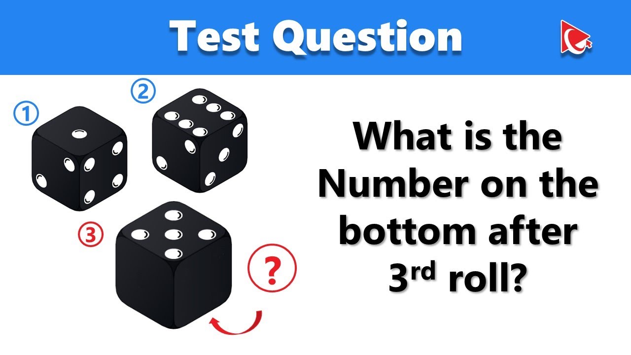 IQ Challenge: What is the Number at the Bottom of the Dice? - YouTube