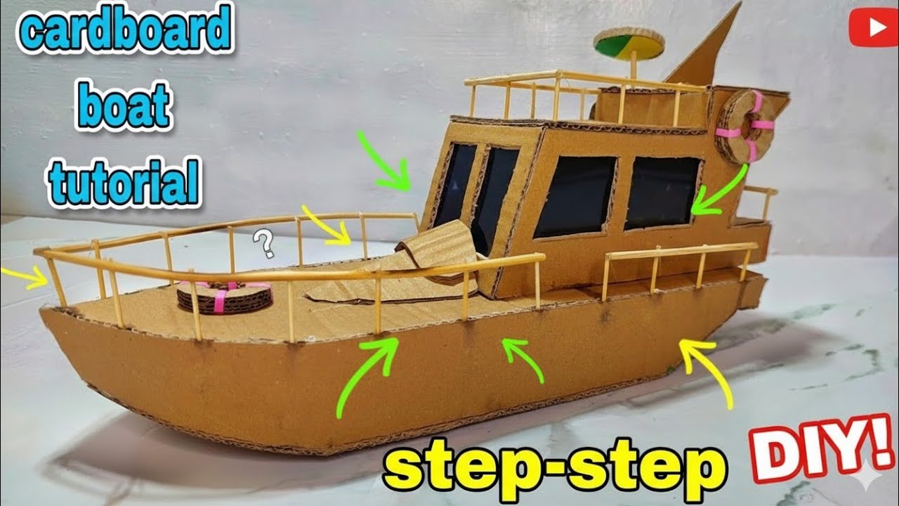 How To Make A Boat Models With Cardboard | Do It Yourself - YouTube