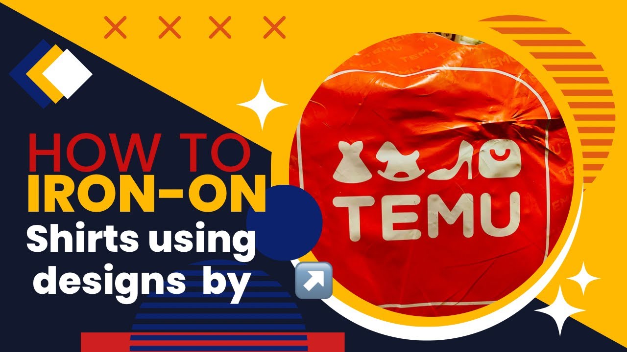 Temu Iron-On // Make a Shirt with Me - YouTube