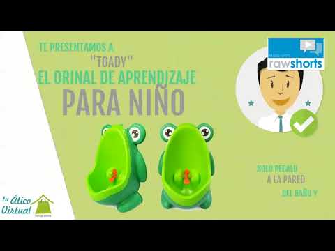 Orinal de aprendizaje para niño con diseño de Sapito