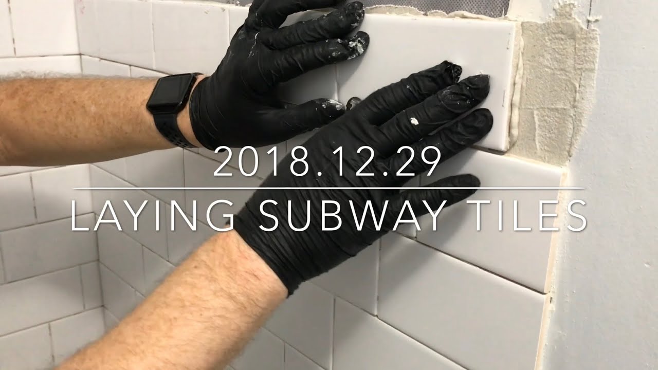 Vlog 77 - Laying Subway Tiles - YouTube