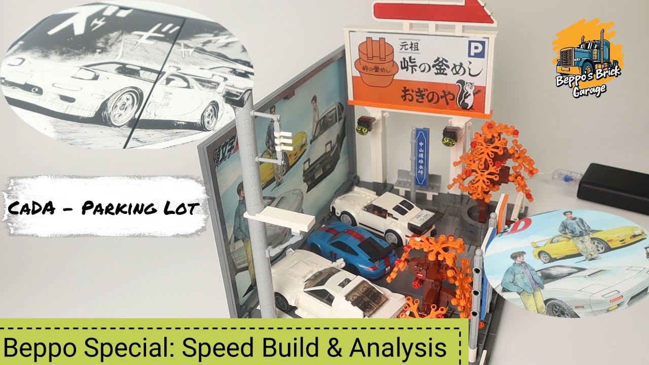 Parking Lot - Initial D | CaDA 61034W - Lego Alternative - Speed Build ...
