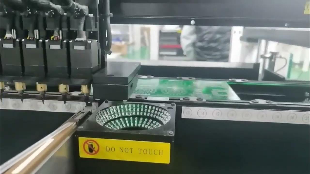 NeoDen9 SMT Pick and Place Machine to mount 0201 - YouTube