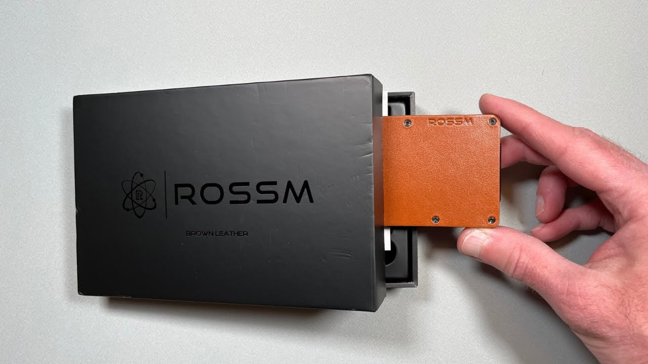 Rossm Brown Leather Wallet Unboxing - YouTube