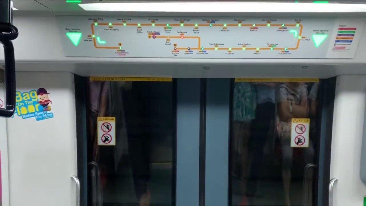 SMRT Trains CCL Alstom Metropolis C830C [854] - Dhoby Ghaut to ...